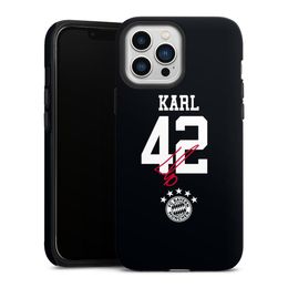 DeinDesign iPhone 13 Pro Max Handy Panzer Handyh&uuml;lle robuste Outdoor H&uuml;lle Schutzh&uuml;lle matt Merchandise Fc Bayern M&uuml;nchen Lennart Karl Tough Case