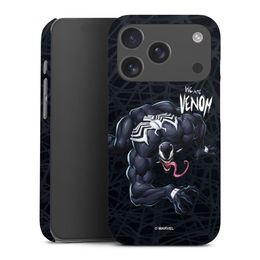 DeinDesign iPhone 17 Pro Handy Premium Case Smartphone Handyh&uuml;lle Schutzh&uuml;lle gl&auml;nzend Marvel Venom Spiderman Premium Case