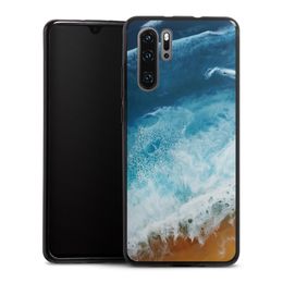 DeinDesign Huawei P30 Pro Handy Silikon H&uuml;lle Case schwarz Handyh&uuml;lle Summer Water Beach