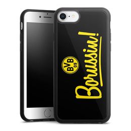 DeinDesign iPhone SE (2020) Handy Gallery Case Handyh&uuml;lle 9H Geh&auml;rtetes Glas R&uuml;ckseite H&uuml;lle Borussia Dortmund Soccer Bvb Gallery Case