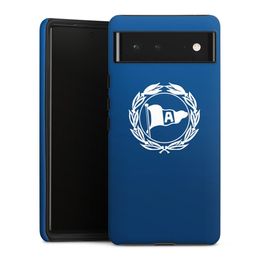 DeinDesign Google Pixel 6 Handy Panzer Handyh&uuml;lle robuste Outdoor H&uuml;lle Schutzh&uuml;lle matt Arminia Bielefeld Soccer Official Licensed Product Tough Case