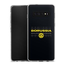 DeinDesign Galaxy S10 Plus Handy Silikon H&uuml;lle Case transparent Handyh&uuml;lle Official Licensed Product Bvb Borussia Dortmund Silikon Case