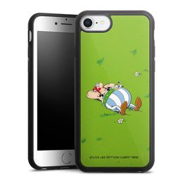 DeinDesign iPhone SE (2020) Handy Gallery Case Handyh&uuml;lle 9H Geh&auml;rtetes Glas R&uuml;ckseite H&uuml;lle Asterix Obelix Official Licensed Product Gallery Case