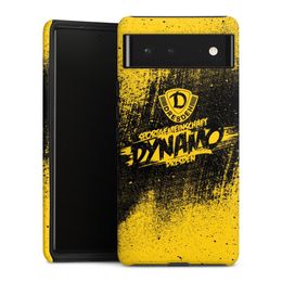 DeinDesign Google Pixel 6 Handy Panzer Handyh&uuml;lle robuste Outdoor H&uuml;lle Schutzh&uuml;lle matt Logo Official Licensed Product Sg Dynamo Dresden Tough Case