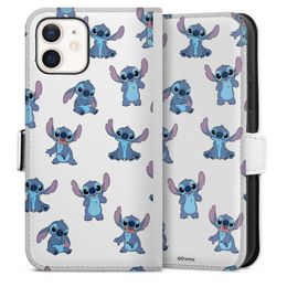 DeinDesign iPhone 12 Handy Klapph&uuml;lle Handyh&uuml;lle aus Kunst Leder wei&szlig; Flip Case Lilo & Stitch Disney Official Licensed Product Sideflip mit Lasche