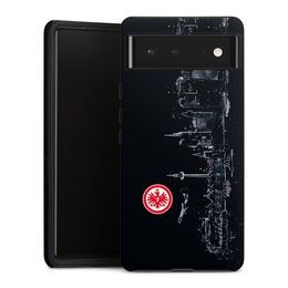 DeinDesign Google Pixel 6 Handy Panzer Handyh&uuml;lle robuste Outdoor H&uuml;lle Schutzh&uuml;lle matt Skyline Eintracht Frankfurt Sge Tough Case