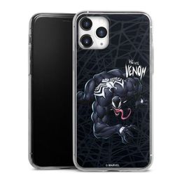 DeinDesign iPhone 11 Pro Handy Slim Case Silikon Handyh&uuml;lle transparent H&uuml;lle extra d&uuml;nn Marvel Venom Spiderman Silikon Slim Case