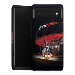 DeinDesign Google Pixel 6 Handy Panzer Handyh&uuml;lle robuste Outdoor H&uuml;lle Schutzh&uuml;lle matt Official Licensed Product Bayer 04 Leverkusen Stadium Tough Case