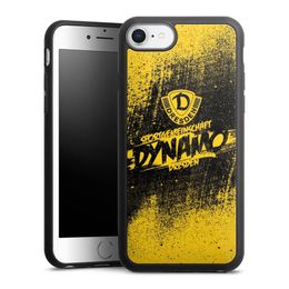 DeinDesign iPhone SE (2020) Handy Gallery Case Handyh&uuml;lle 9H Geh&auml;rtetes Glas R&uuml;ckseite H&uuml;lle Official Licensed Product Sg Dynamo Dresden Logo Gallery Case