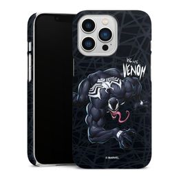 DeinDesign iPhone 13 Pro Handy Premium Case Smartphone Handyh&uuml;lle Schutzh&uuml;lle matt Marvel Venom Spiderman Premium Case