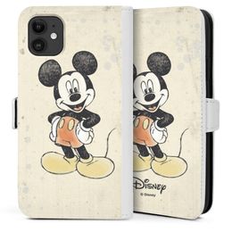 DeinDesign iPhone 11 Handy Klapph&uuml;lle Handyh&uuml;lle aus Kunst Leder wei&szlig; Flip Case Water Colour Official Licensed Product Sideflip mit Lasche