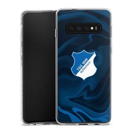 DeinDesign Galaxy S10 Plus Handy Silikon H&uuml;lle Case transparent Handyh&uuml;lle Official Licensed Product Jersey Tsg 1899 Hoffenheim Silikon Case