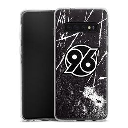 DeinDesign Galaxy S10 Plus Handy Silikon H&uuml;lle Case transparent Handyh&uuml;lle Hannover 96 H96 Official Licensed Product Silikon Case