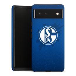DeinDesign Google Pixel 6 Handy Panzer Handyh&uuml;lle robuste Outdoor H&uuml;lle Schutzh&uuml;lle matt Official Licensed Product Fc Schalke 04 Schalke 04 Tough Case
