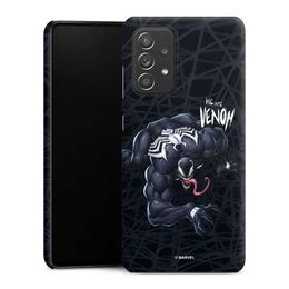 DeinDesign Galaxy A52s 5G Handy Premium Case Smartphone Handyh&uuml;lle Schutzh&uuml;lle matt Marvel Venom Spiderman Premium Case