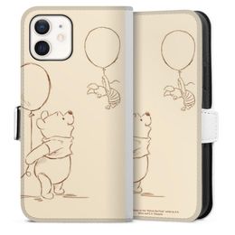 DeinDesign iPhone 12 Handy Klapph&uuml;lle Handyh&uuml;lle aus Kunst Leder wei&szlig; Flip Case Disney Official Licensed Product Winnie The Pooh Sideflip mit Lasche