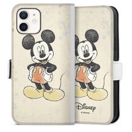DeinDesign iPhone 12 Handy Klapph&uuml;lle Handyh&uuml;lle aus Kunst Leder wei&szlig; Flip Case Water Colour Official Licensed Product Sideflip mit Lasche