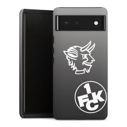 DeinDesign Google Pixel 6 Handy Panzer Handyh&uuml;lle robuste Outdoor H&uuml;lle Schutzh&uuml;lle matt Logo 1. Fck 1. Fc Kaiserslautern Tough Case