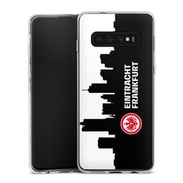 DeinDesign Galaxy S10 Plus Handy Silikon H&uuml;lle Case transparent Handyh&uuml;lle Eintracht Frankfurt Sge Official Licensed Product Silikon Case