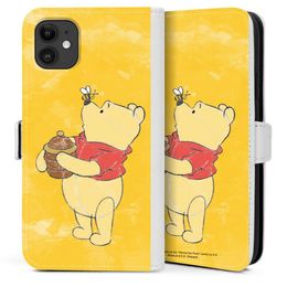 DeinDesign iPhone 11 Handy Klapph&uuml;lle Handyh&uuml;lle aus Kunst Leder wei&szlig; Flip Case Official Licensed Product Winnie The Pooh Disney Sideflip mit Lasche
