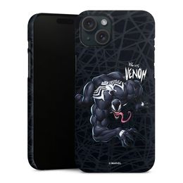 DeinDesign iPhone 15 Plus Handy Premium Case Smartphone Handyh&uuml;lle Schutzh&uuml;lle matt Marvel Venom Spiderman Premium Case