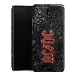 DeinDesign Galaxy A52s 5G Handy Premium Case Smartphone Handyh&uuml;lle Schutzh&uuml;lle gl&auml;nzend Acdc Merchandise Logo Premium Case