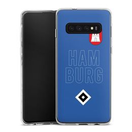 DeinDesign Galaxy S10 Plus Handy Silikon H&uuml;lle Case transparent Handyh&uuml;lle Official Licensed Product Hamburg Hamburger Sv Silikon Case