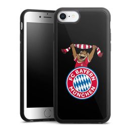 DeinDesign iPhone SE (2020) Handy Gallery Case Handyh&uuml;lle 9H Geh&auml;rtetes Glas R&uuml;ckseite H&uuml;lle Fc Bayern M&uuml;nchen Official Licensed Product Bernie Gallery Case