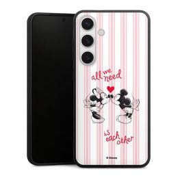 DeinDesign Galaxy S24+ Handy Premium Silikon H&uuml;lle Handyh&uuml;lle schwarz Case Love Disney Silikon Premium Case