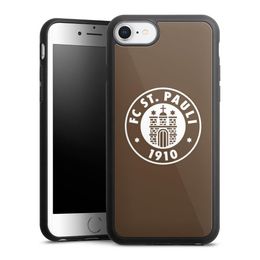 DeinDesign iPhone SE (2020) Handy Gallery Case Handyh&uuml;lle 9H Geh&auml;rtetes Glas R&uuml;ckseite H&uuml;lle Fc St. Pauli Official Licensed Product Coat Of Arms Gallery Case