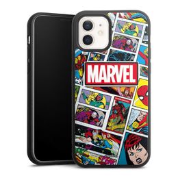 DeinDesign iPhone 12 Handy Gallery Case Handyh&uuml;lle 9H Geh&auml;rtetes Glas R&uuml;ckseite H&uuml;lle Muster Comic Marvel Gallery Case