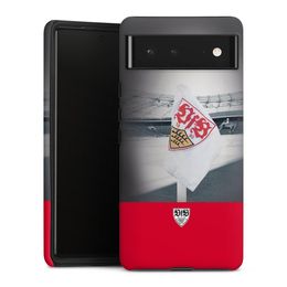 DeinDesign Google Pixel 6 Handy Panzer Handyh&uuml;lle robuste Outdoor H&uuml;lle Schutzh&uuml;lle matt Vfb Stuttgart Bundesliga Official Licensed Product Tough Case