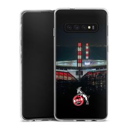 DeinDesign Galaxy S10 Plus Handy Silikon H&uuml;lle Case transparent Handyh&uuml;lle Stadium 1. Fc K&ouml;ln Official Licensed Product Silikon Case