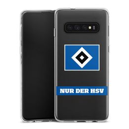 DeinDesign Galaxy S10 Plus Handy Silikon H&uuml;lle Case transparent Handyh&uuml;lle Hamburger Sv Statement Hsv Silikon Case