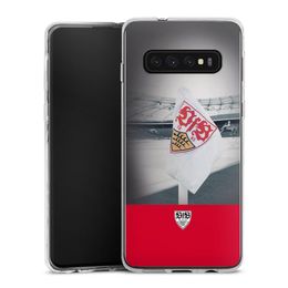 DeinDesign Galaxy S10 Plus Handy Silikon H&uuml;lle Case transparent Handyh&uuml;lle Vfb Stuttgart Bundesliga Official Licensed Product Silikon Case