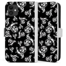DeinDesign iPhone 11 Handy Klapph&uuml;lle Handyh&uuml;lle aus Kunst Leder wei&szlig; Flip Case Muster 1. Fc K&ouml;ln Official Licensed Product Sideflip mit Lasche