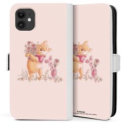 DeinDesign iPhone 11 Handy Klapph&uuml;lle Handyh&uuml;lle aus Kunst Leder wei&szlig; Flip Case Official Licensed Product Winnie The Pooh Piglet Disney Sideflip mit Lasche