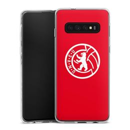 DeinDesign Galaxy S10 Plus Handy Silikon H&uuml;lle Case transparent Handyh&uuml;lle Bear 1. Fc Union Berlin Official Licensed Product Silikon Case