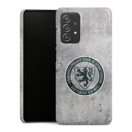 DeinDesign Galaxy A52s 5G Handy Premium Case Smartphone Handyh&uuml;lle Schutzh&uuml;lle gl&auml;nzend Logo Eintracht Braunschweig Concrete Premium Case