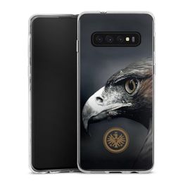 DeinDesign Galaxy S10 Plus Handy Silikon H&uuml;lle Case transparent Handyh&uuml;lle Eintracht Frankfurt Eagle Official Licensed Product Silikon Case