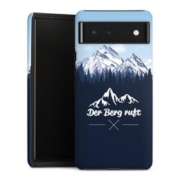 DeinDesign Google Pixel 6 Handy Panzer Handyh&uuml;lle robuste Outdoor H&uuml;lle Schutzh&uuml;lle matt Wanderlust Sky Mountain Tough Case
