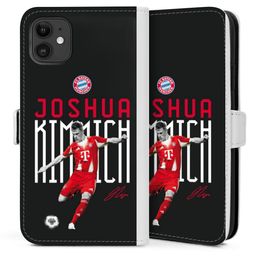 DeinDesign iPhone 11 Handy Klapph&uuml;lle Handyh&uuml;lle aus Kunst Leder wei&szlig; Flip Case Official Licensed Product Fc Bayern M&uuml;nchen Kimmich Sideflip mit Lasche
