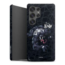 DeinDesign Galaxy S25 Ultra Handy Premium Case Smartphone Handyh&uuml;lle Schutzh&uuml;lle gl&auml;nzend Marvel Venom Spiderman Premium Case