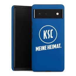 DeinDesign Google Pixel 6 Handy Panzer Handyh&uuml;lle robuste Outdoor H&uuml;lle Schutzh&uuml;lle matt Karlsruher Sc Statement Ksc Tough Case