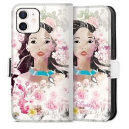 DeinDesign iPhone 12 Handy Klapph&uuml;lle Handyh&uuml;lle aus Kunst Leder wei&szlig; Flip Case Disney Pocahontas Official Licensed Product Sideflip mit Lasche