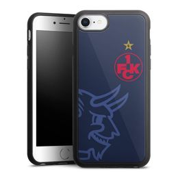DeinDesign iPhone SE (2020) Handy Gallery Case Handyh&uuml;lle 9H Geh&auml;rtetes Glas R&uuml;ckseite H&uuml;lle 1. Fc Kaiserslautern Logo 1. Fck Gallery Case