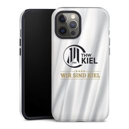 DeinDesign iPhone 12 Pro Max Handy Panzer Handyh&uuml;lle robuste Outdoor H&uuml;lle Schutzh&uuml;lle gl&auml;nzend Official Licensed Product Thw Kiel Handball Tough Case