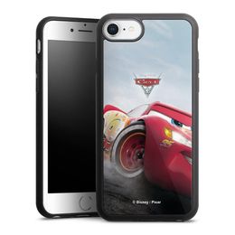 DeinDesign iPhone SE (2020) Handy Gallery Case Handyh&uuml;lle 9H Geh&auml;rtetes Glas R&uuml;ckseite H&uuml;lle Cars Official Licensed Product Lightning Mcqueen 95 Gallery Case
