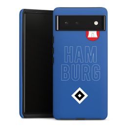 DeinDesign Google Pixel 6 Handy Panzer Handyh&uuml;lle robuste Outdoor H&uuml;lle Schutzh&uuml;lle matt Official Licensed Product Hamburg Hamburger Sv Tough Case