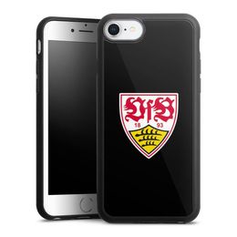 DeinDesign iPhone SE (2020) Handy Gallery Case Handyh&uuml;lle 9H Geh&auml;rtetes Glas R&uuml;ckseite H&uuml;lle Coat Of Arms Vfb Stuttgart Official Licensed Product Gallery Case